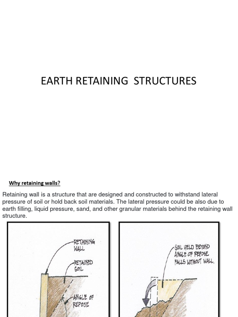 Earth Retaining Structures-1 PDF | PDF | Deep Foundation | Geotechnical ...