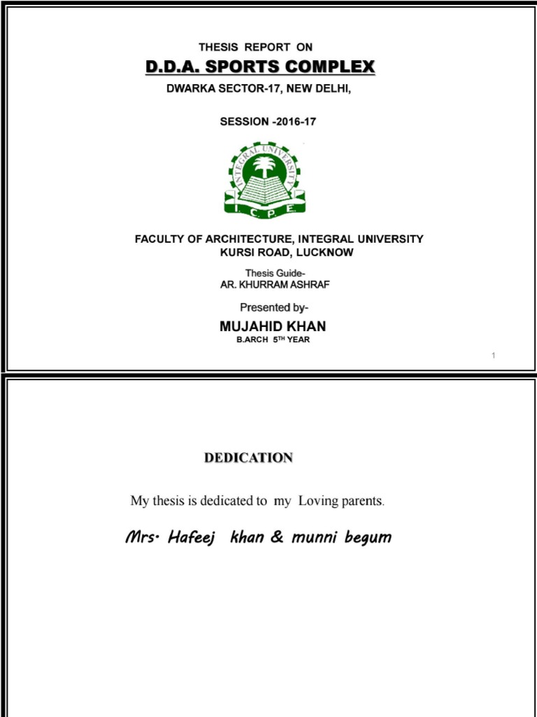 Dda Sports Complex PDF | PDF