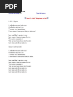 L.O.v.E. Nat King Cole Lyrics | PDF