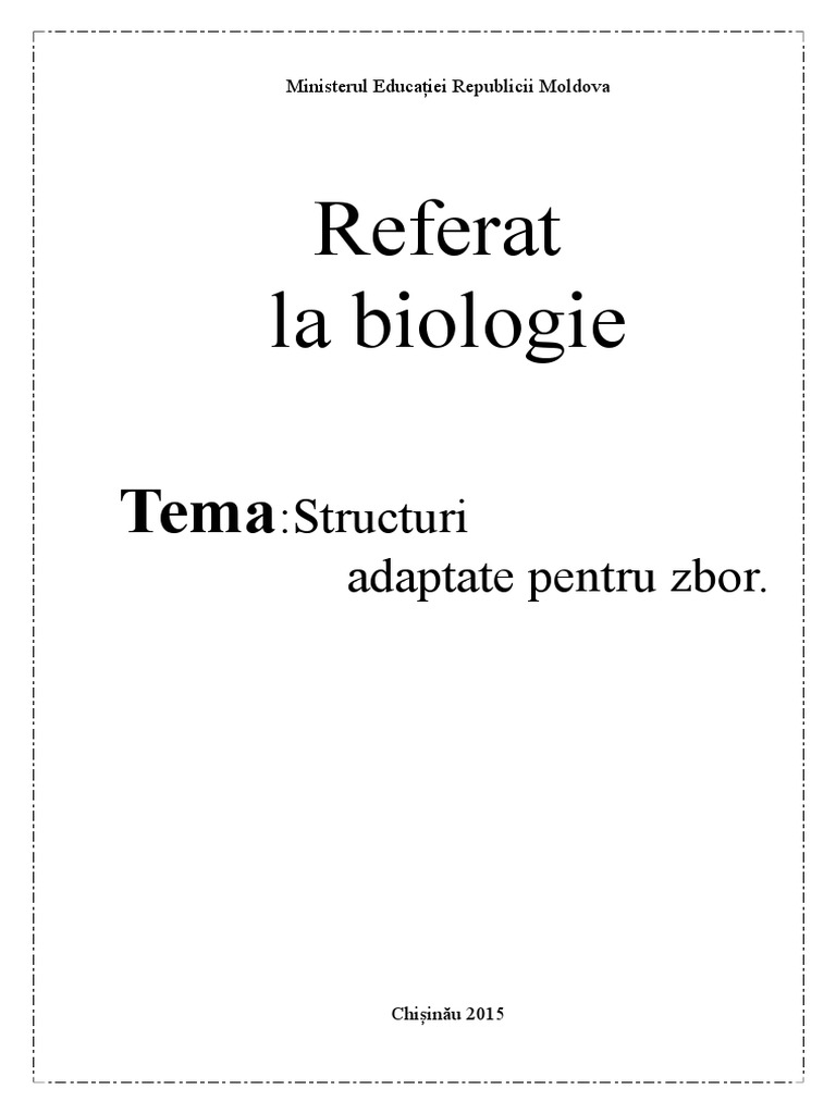 Referat La Biologie | PDF