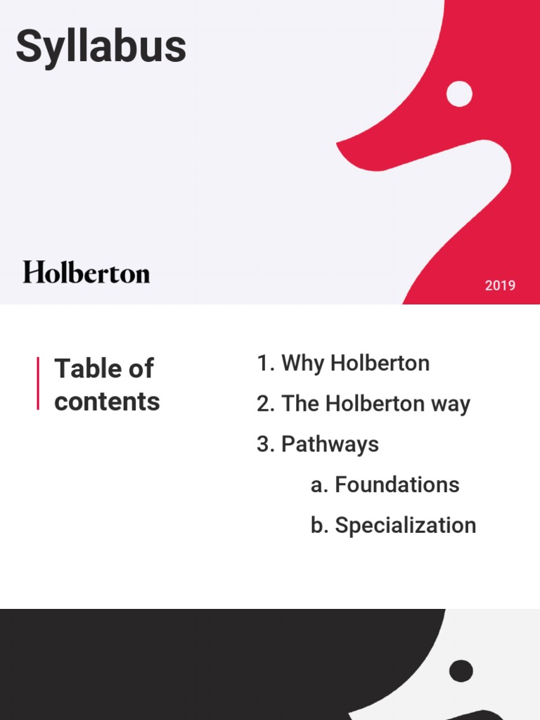 Holberton School Syllabus Overview | PDF | Machine Learning | Unity (Game Engine)