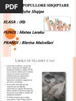 Bisede Letrare: Eposi I Kreshnikeve: Punoi: Anel Golemi | PDF