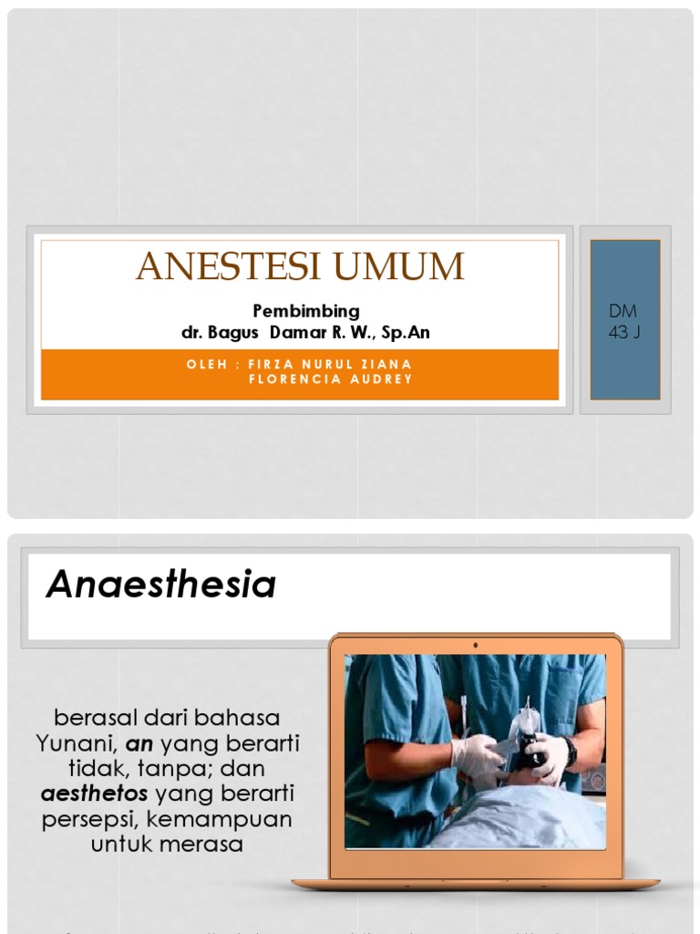 Anestesi Umum | PDF