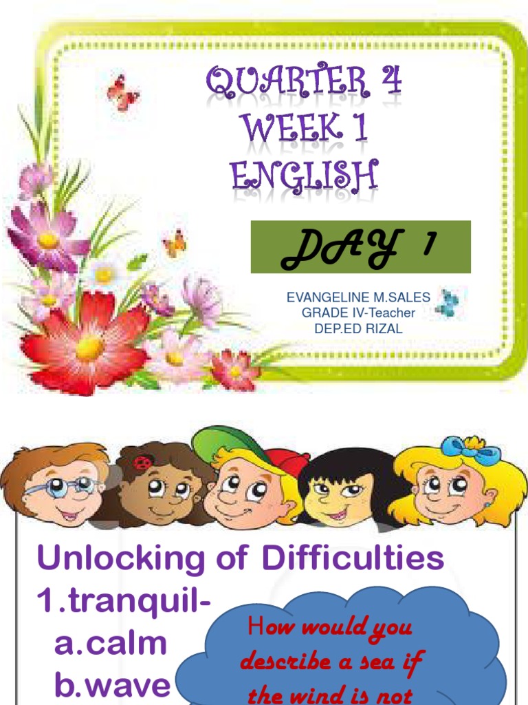 Quarter 4 Week 1 English | PDF | Kite | Heart
