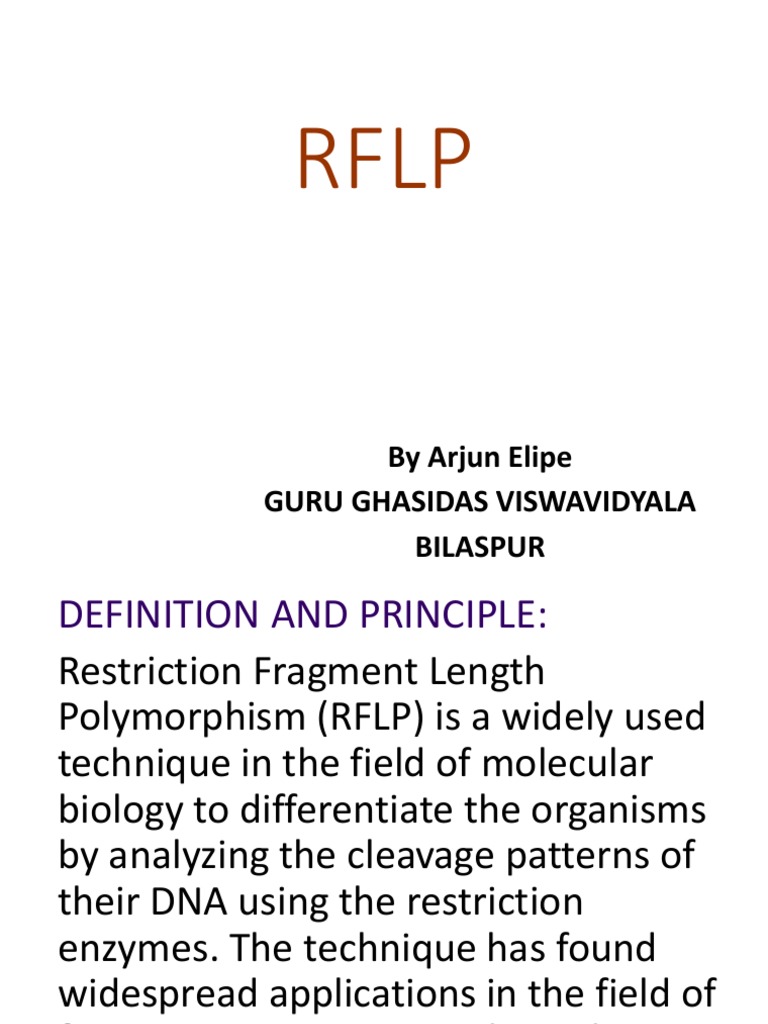 RFLP and STR in Forensic DNA Analysis | PDF | Microsatellite | Gel ...