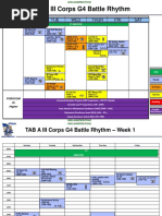 Military Weekly Schedule Overview | PDF