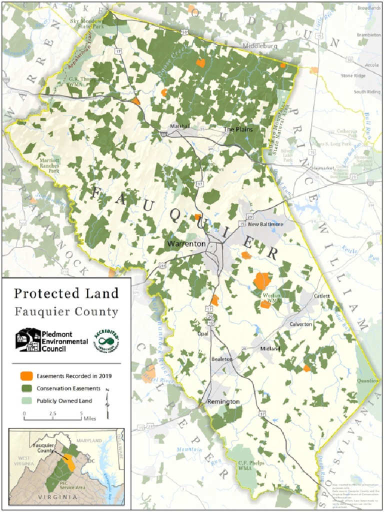 Fauquier Easements Map 2019 | PDF