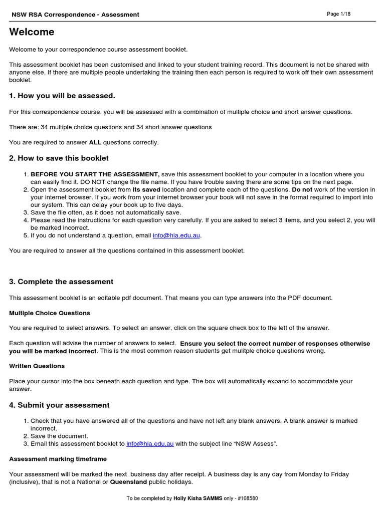 Understanding Responsible Service of Alcohol: An Assessment of RSA ...