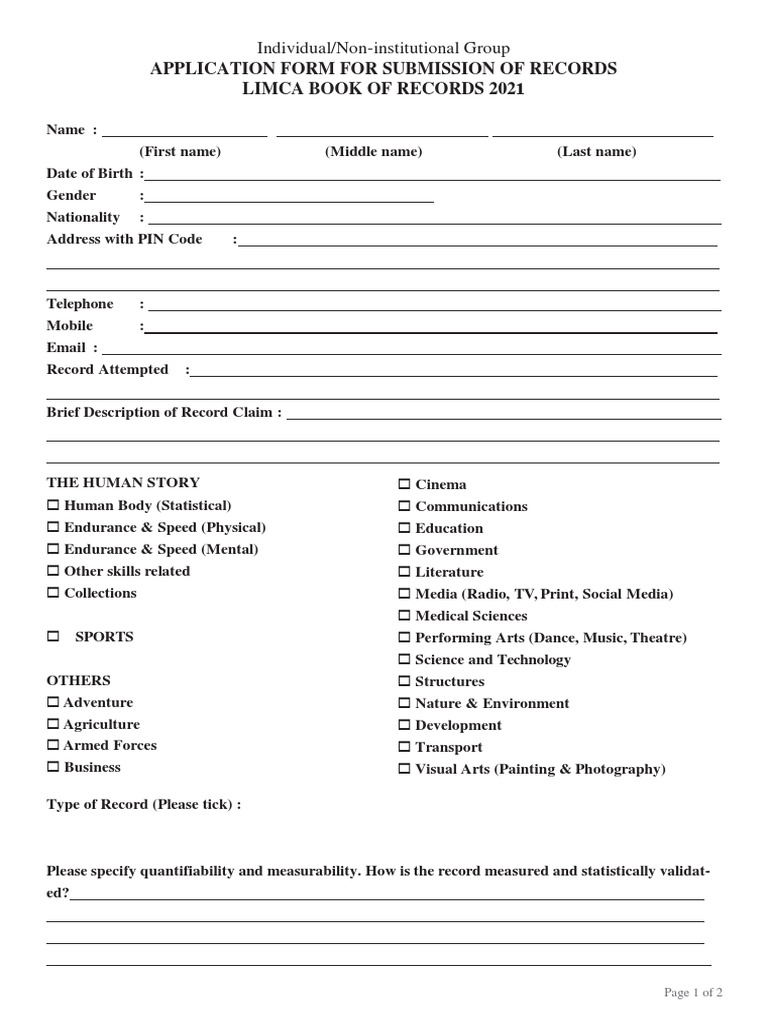 LBR Application Form Individual 2021 | PDF | Communication