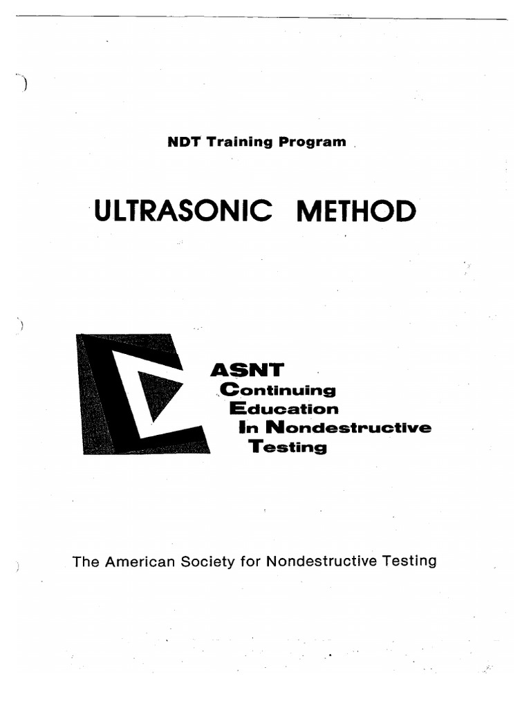 ASNT - NDT Training - UT Method | PDF