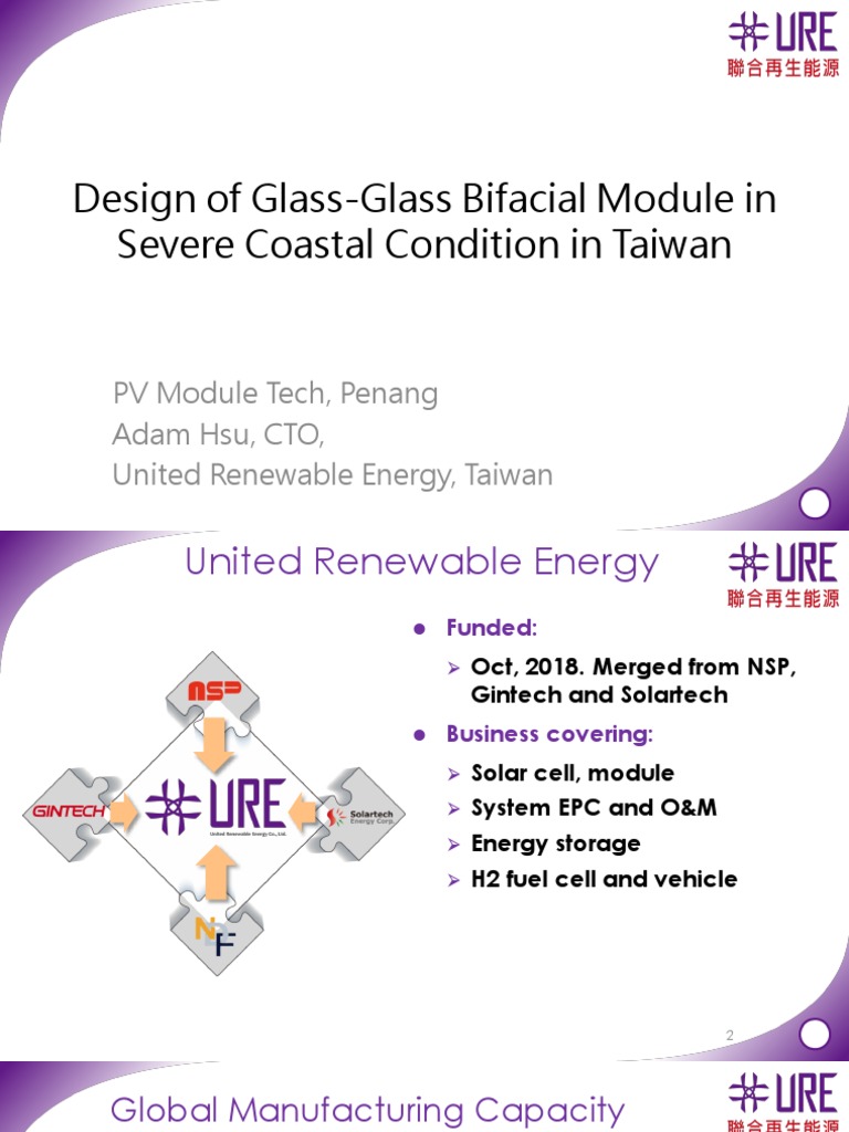 Design of Glass-Glass Bifacial Module in Severe Coastal Condition in ...