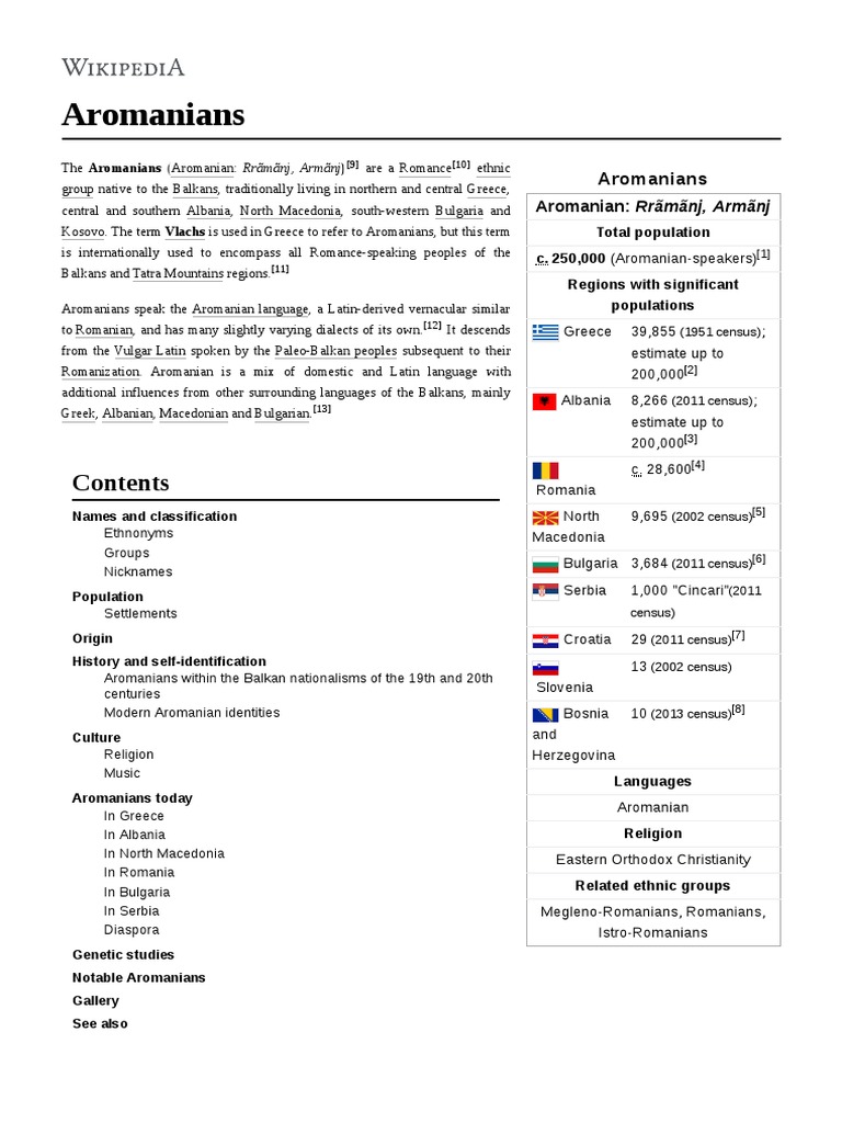 Aromanians | PDF | Balkans