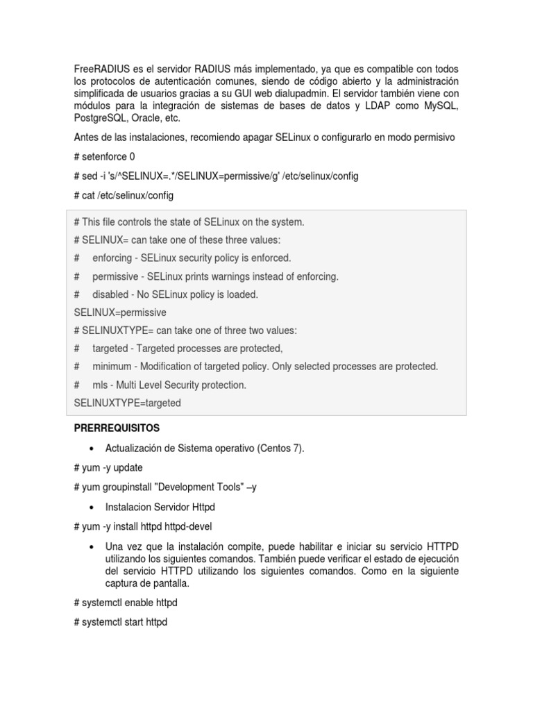 Implementando Freeradius | PDF | Php | Mi sql