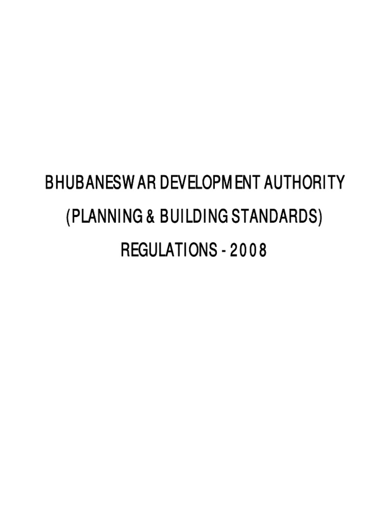 BDA - Building & Planning Standards 2008 | PDF | Flood | Building