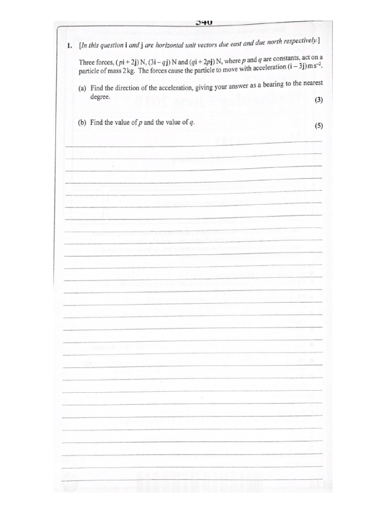 In This Question and Are Horizontal Unit Vectors Due East and Due North ...