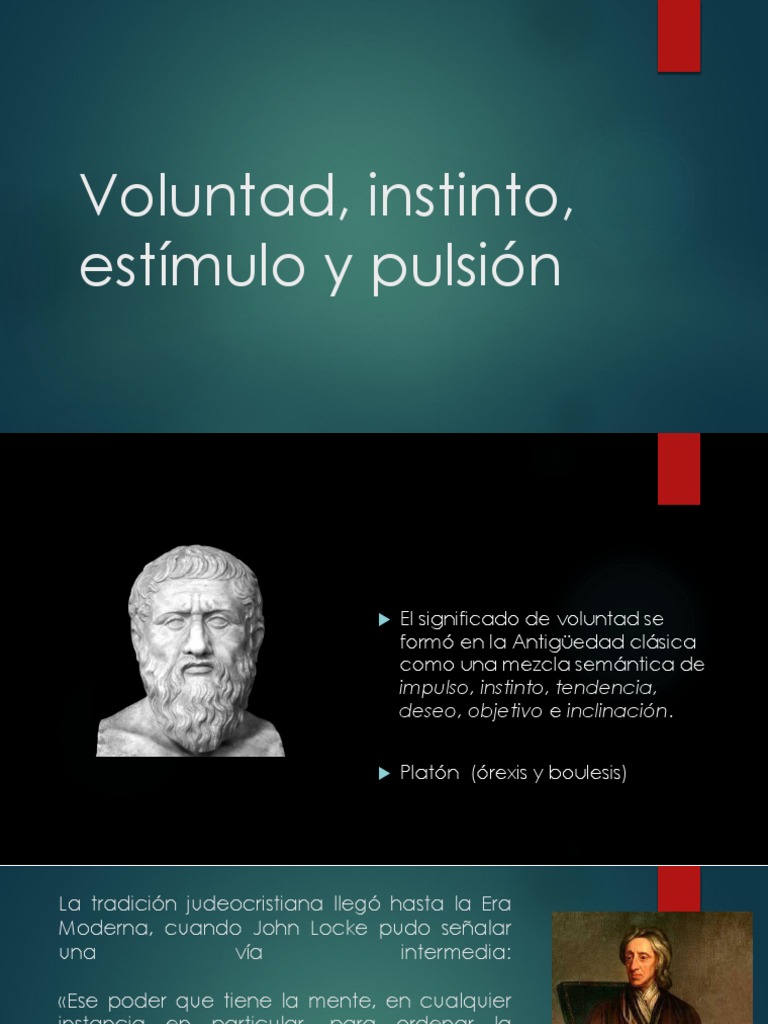 Voluntad, Instinto, Estímulo y Pulsión | PDF | Mente inconsciente | Mente