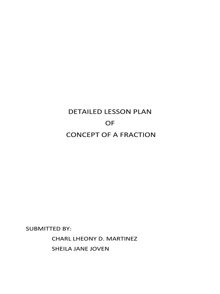 Concept of A Fraction | PDF | Fraction (Mathematics) | Learning