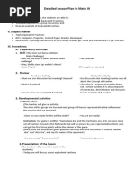 Lesson Plan in Mathematics 3 | PDF | Fraction (Mathematics) | Teaching