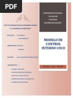Modelo de Control Interno Coco | PDF | Toma de decisiones | Evaluación