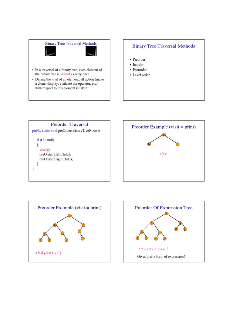 Binary Tree Traversal Methods Explained | PDF | Discrete Mathematics | Mathematical Logic