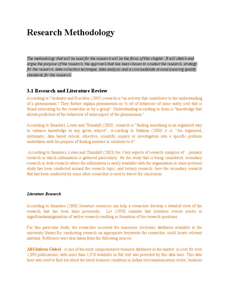 Research Methodology - Airtel | PDF | Qualitative Research ...