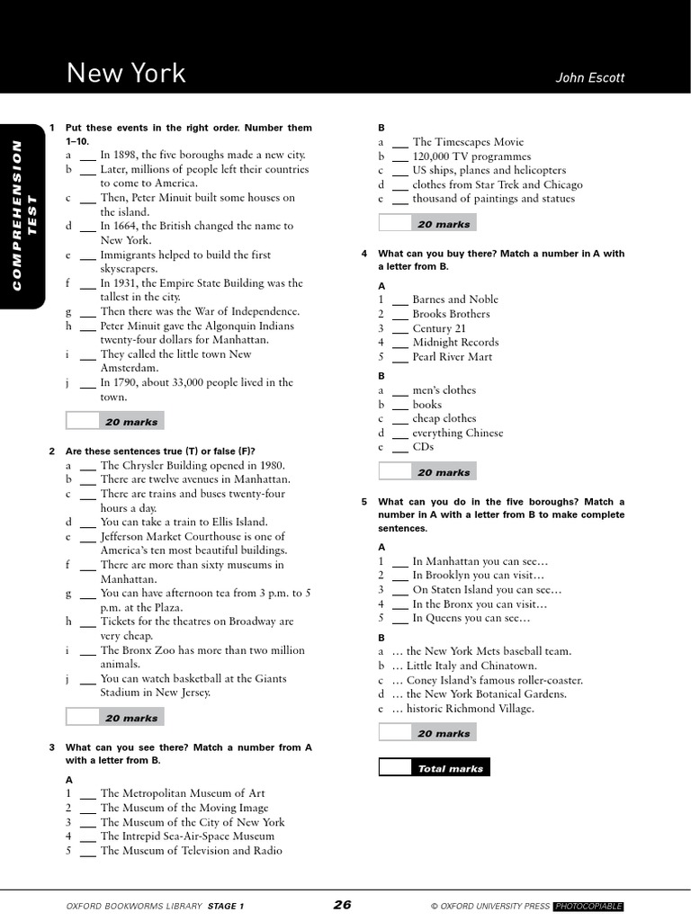 New York Test PDF | Download Free PDF | New York City | Brooklyn