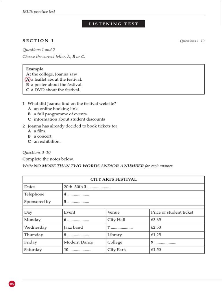IELTS Listening Test Intermediate-Upper Intermediate-Advanced - 0 ...
