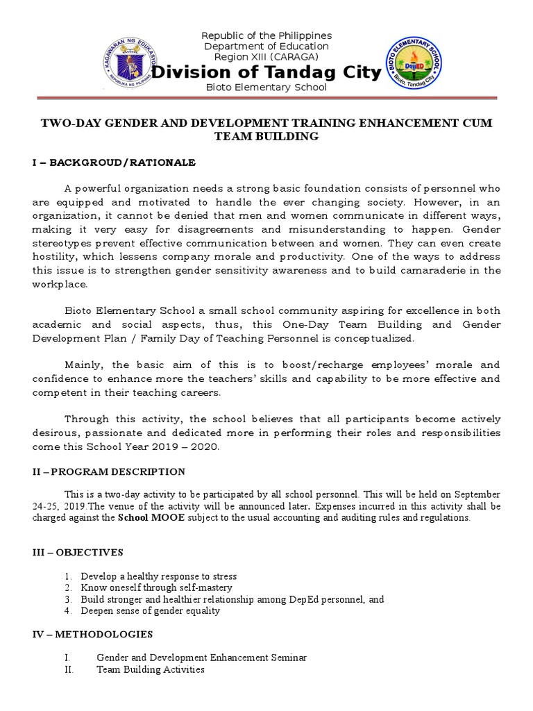 Family Day Program and GAD Training | PDF