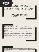 Wastong Gamit NG Nang NG at Nang | PDF