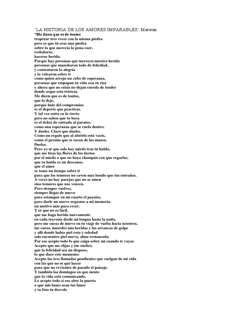 Poemas de Amor de Marwan | PDF | Amor