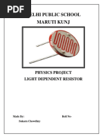 Investigatory Project On LDR | PDF | Natural Philosophy | Applied And ...