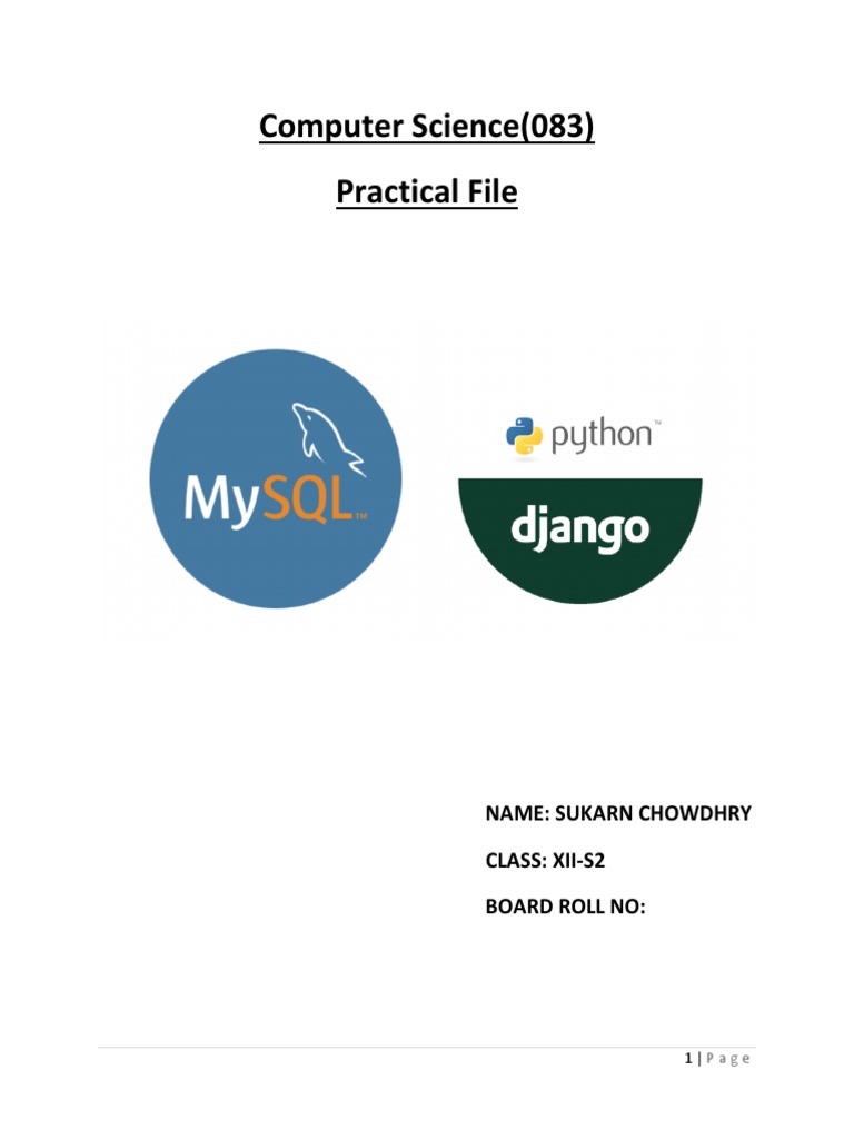 Class 12 Computer Science Practical Guide | PDF | String (Computer ...