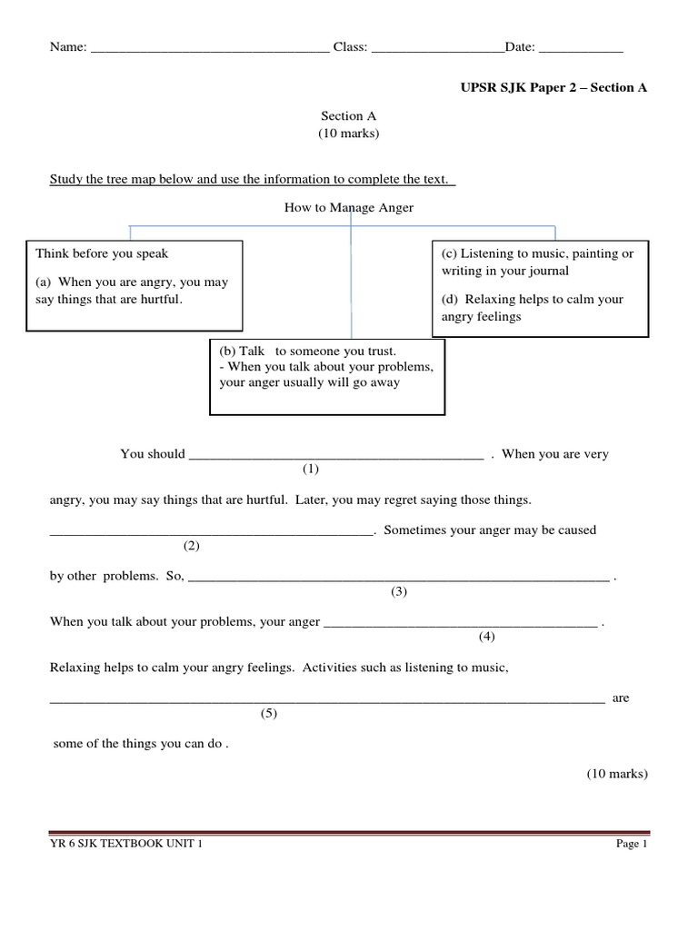 Unit 1 - Paper 2 - Section A | PDF