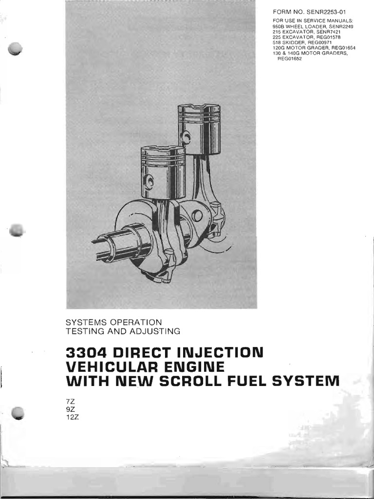 Cat 3304 Inyeccion Directa Scroll Fuel System PDF | PDF | Internal ...