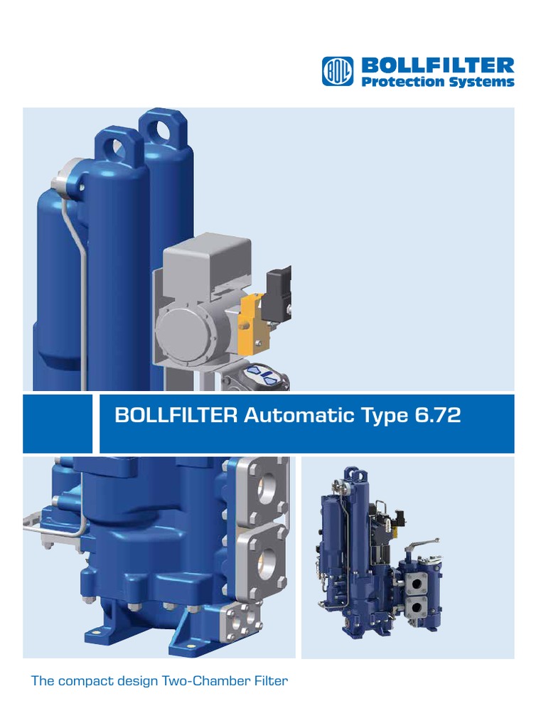 BOLLFILTER Automatic Type 6.72 Overview | PDF | Filtration | Valve