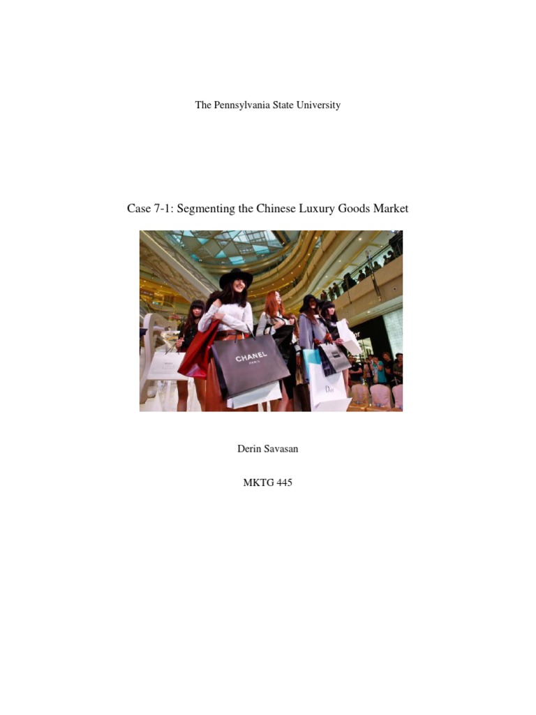 Segmenting China's Luxury Market | PDF | Luxury Goods | China