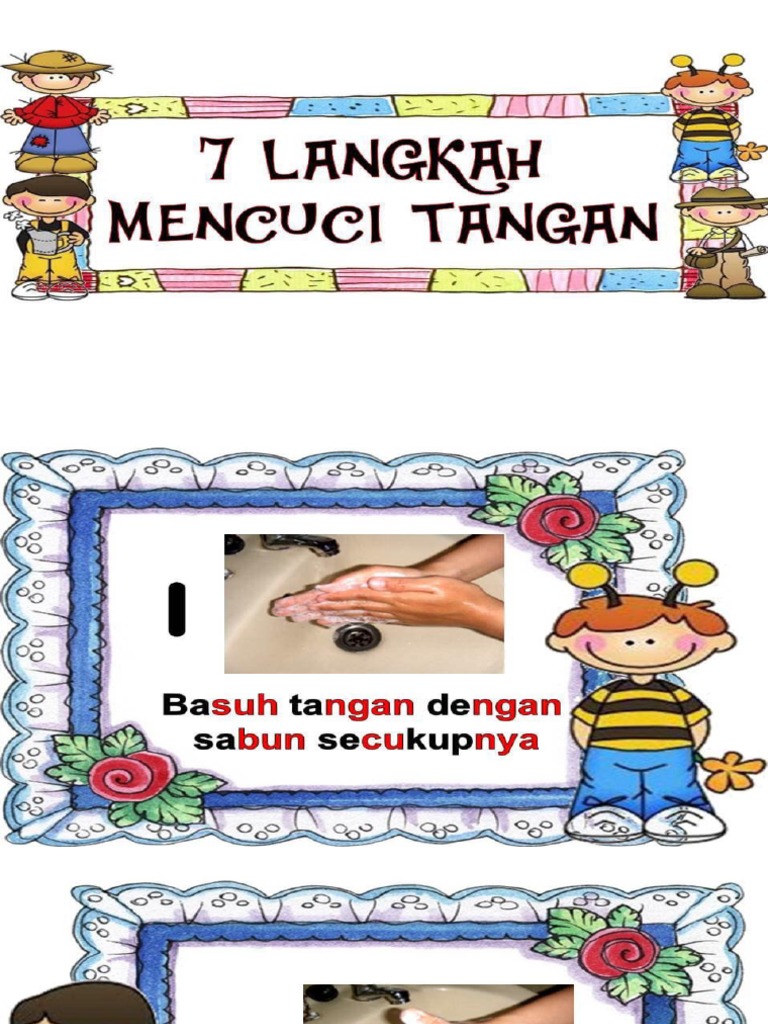 7 Langkah Basuh Tangan | PDF
