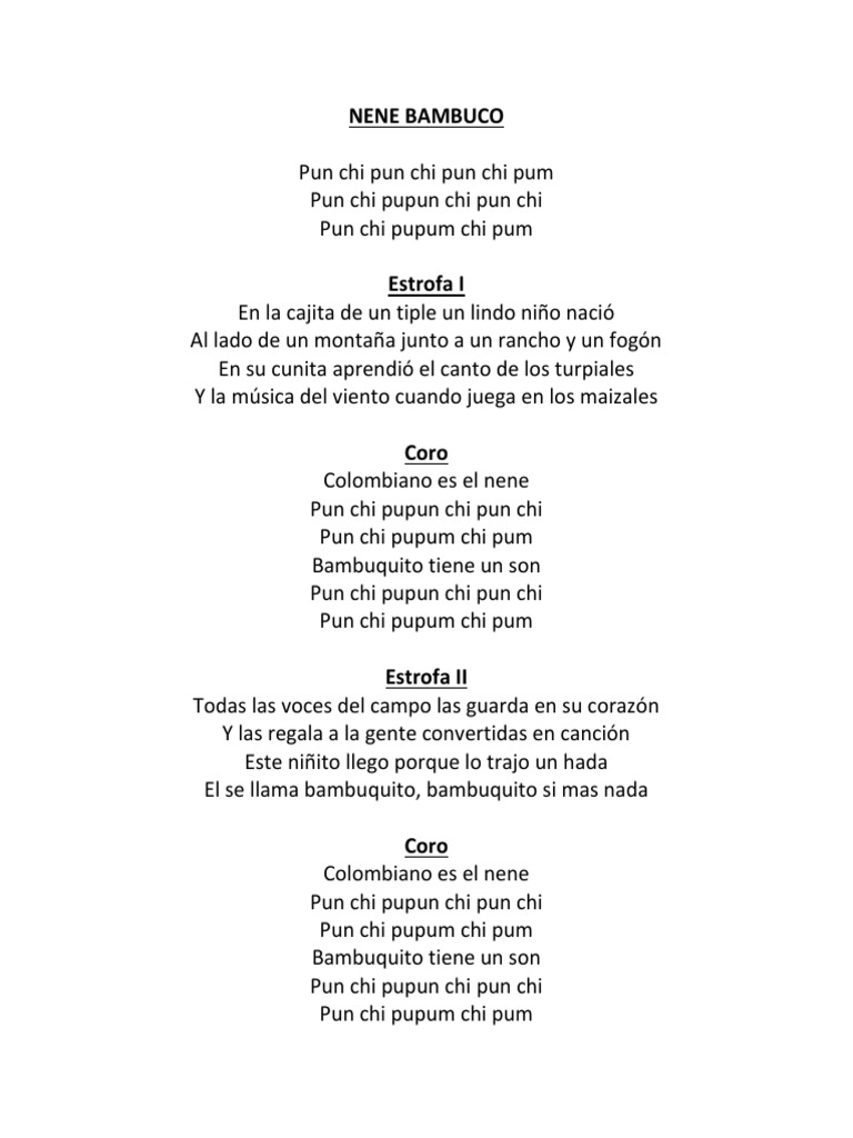 Nene Bambuco | PDF