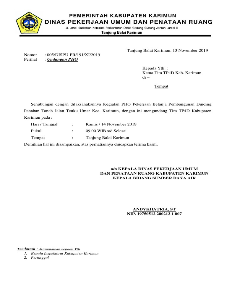 Surat Undangan Pho Pdf