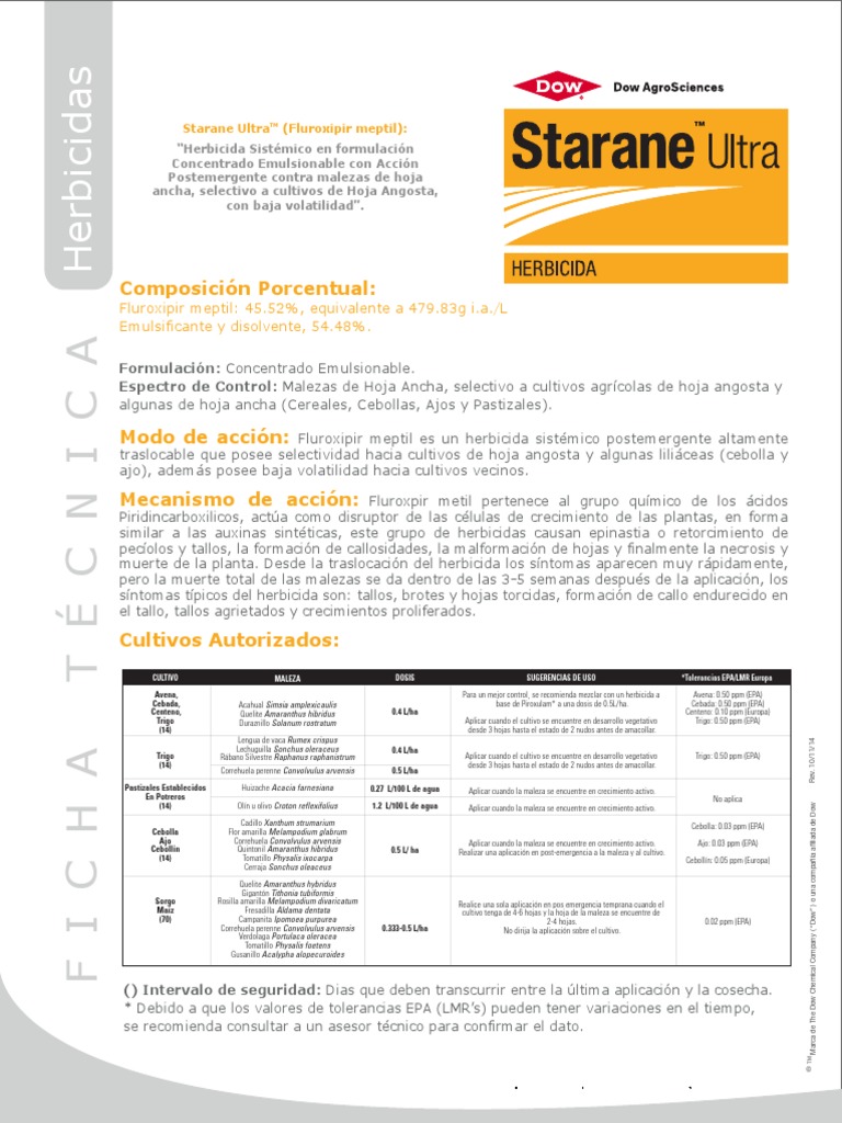 Starane Ultra | PDF | Plantas | Organismos