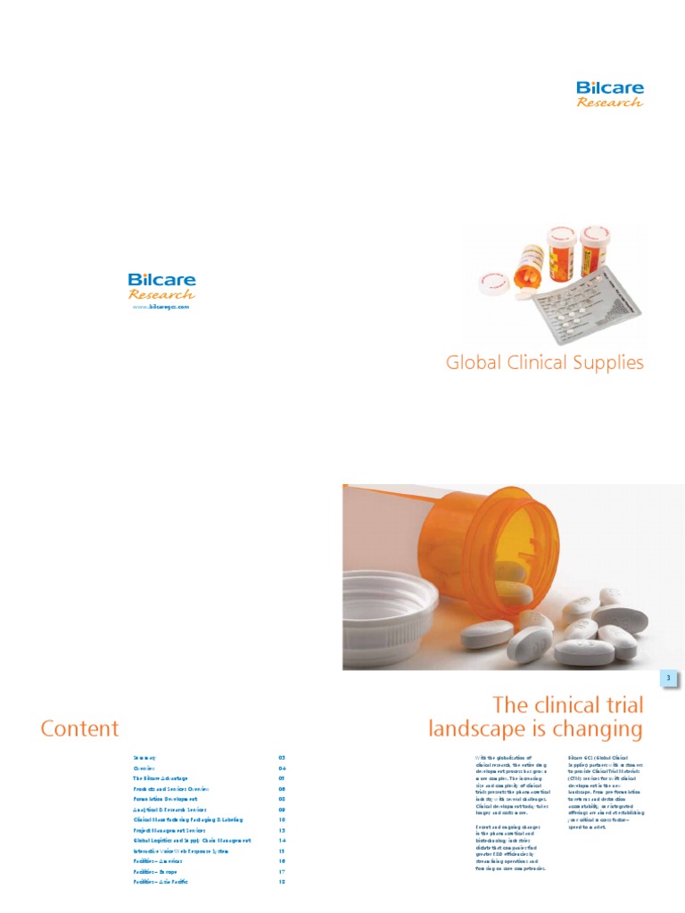 Bilcare GCS Brochure | PDF | Pharmaceutical Formulation | Packaging And Labeling