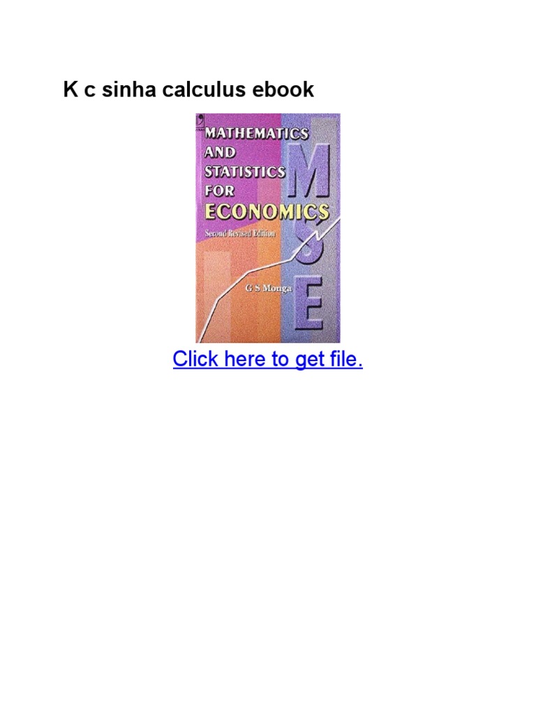 K C Sinha Calculus Ebook | PDF | Textbook | Function (Mathematics)