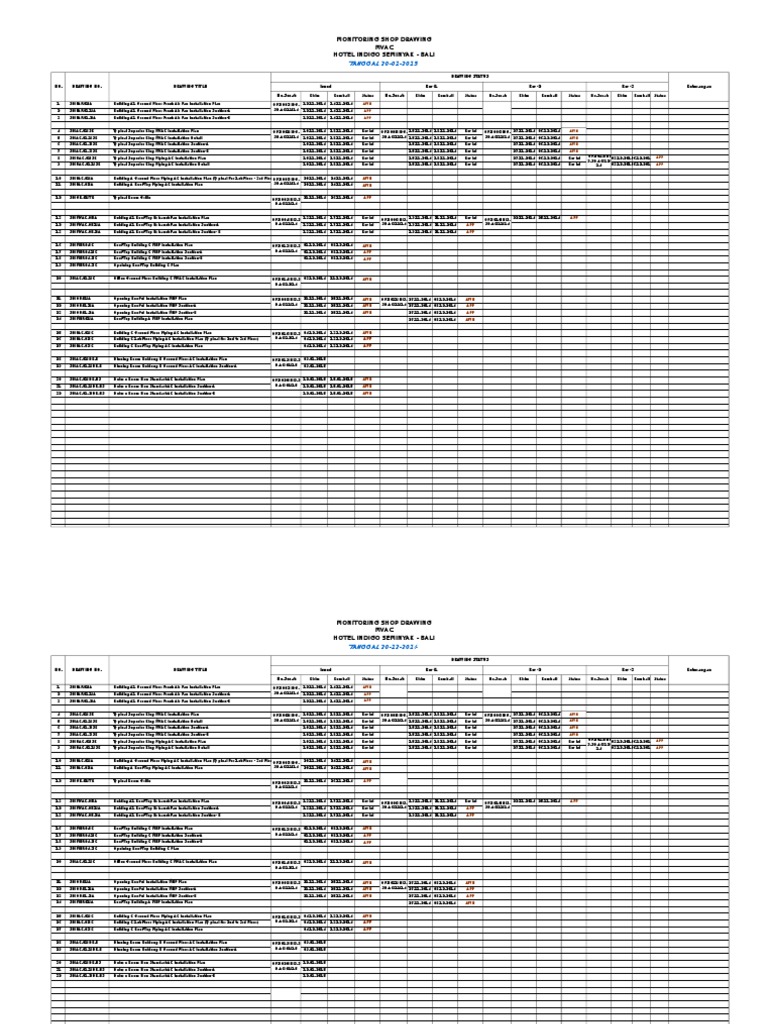 Monitoring Shop Drawing MVAC | PDF | Floors | Environmental Design