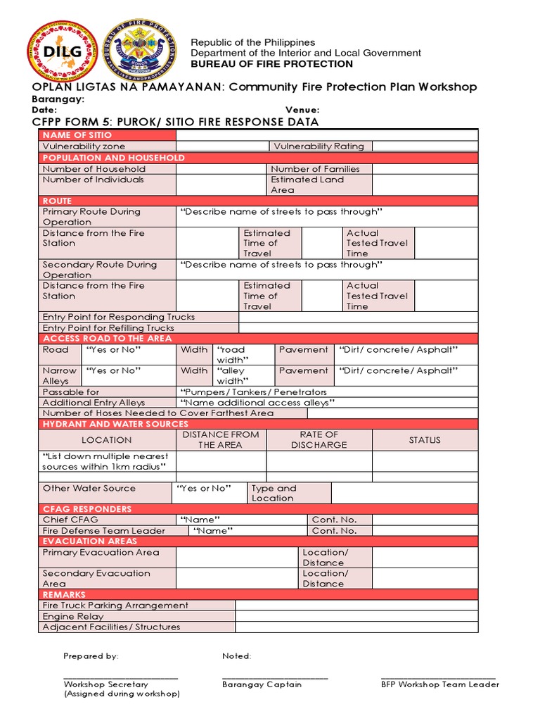 OLP Form 6 | PDF | Fire Engine | Road
