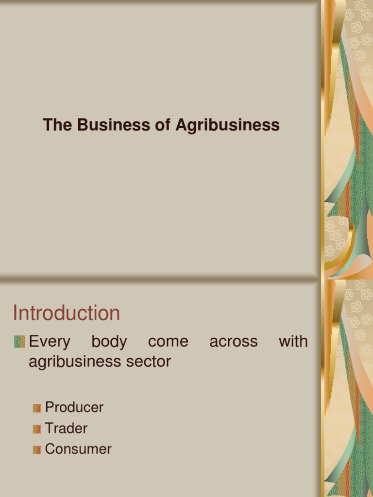 Understanding Agribusiness Management | PDF | Farms | Agriculture