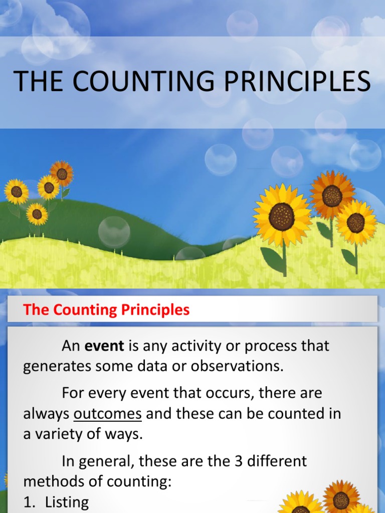 Fundamental Principle of Counting | PDF | Lunch | Teaching Mathematics