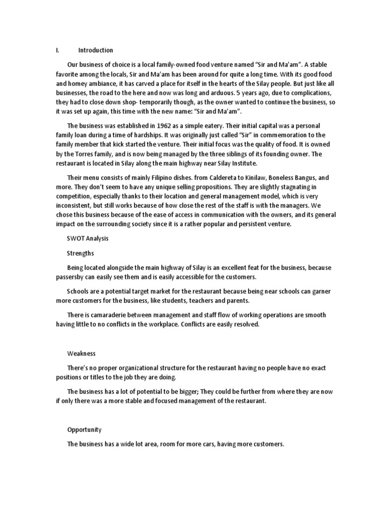 OME Chap 1 Intro | PDF | Restaurants | Menu OME Chap 1 Intro | PDF | Restaurants | Menu