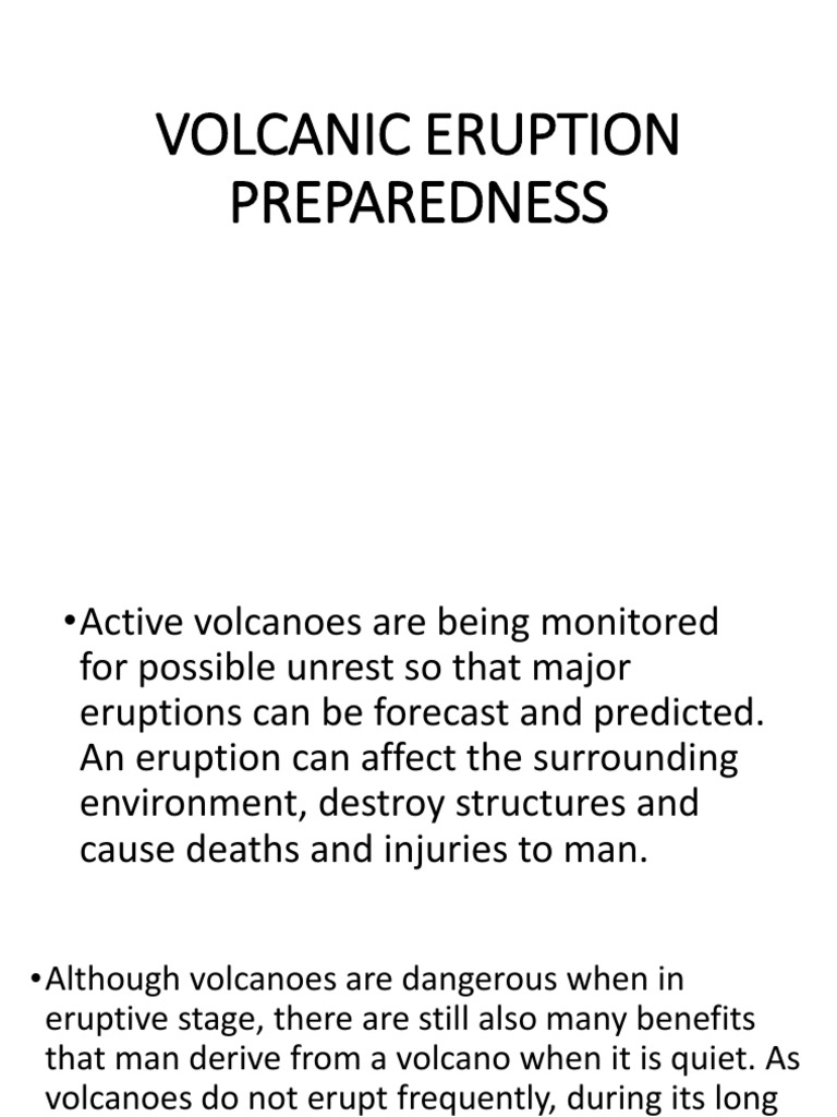 Volcanic Eruption Preparedness | PDF | Volcanic Ash | Volcano