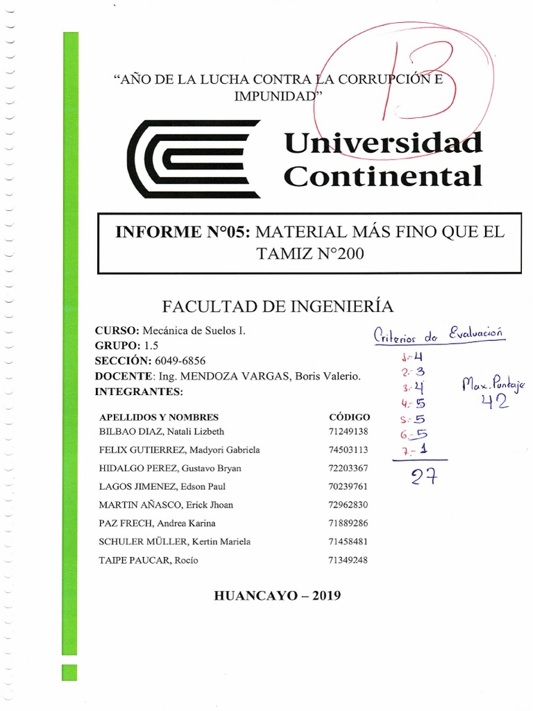 Material Más Fino Que El Tamiz #200 | PDF | Naturaleza