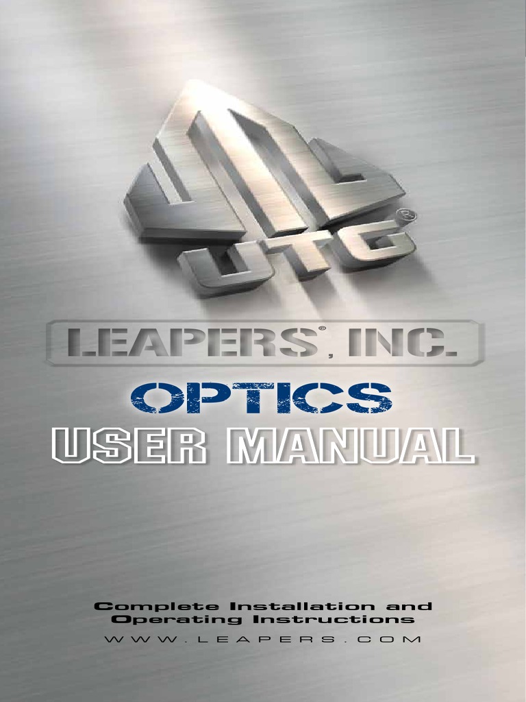Scope Manual Leapers UTG 6-24X50 SCP3-1428CRWQ | PDF | Telescopic Sight ...